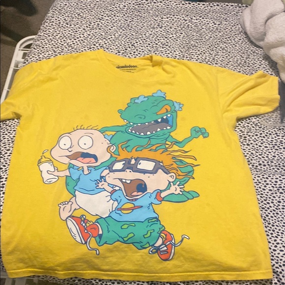 Nickelodeon | Tops | Nickelodeon Rugrats Xl Yellow Graphic Tshirt ...